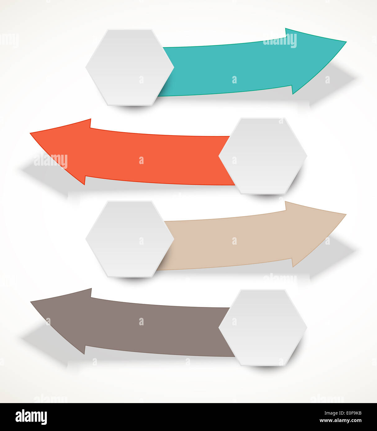 Set of arrows. Numbered design Stock Photo - Alamy