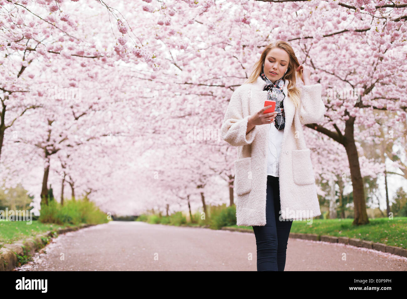 Spring walk female hi-res stock photography and images - Alamy