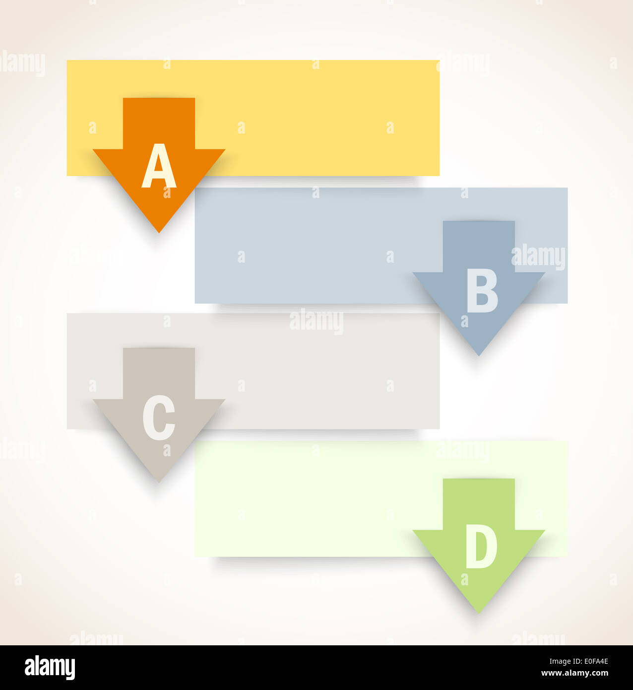 Simple infographic template arrows hi-res stock photography and images ...