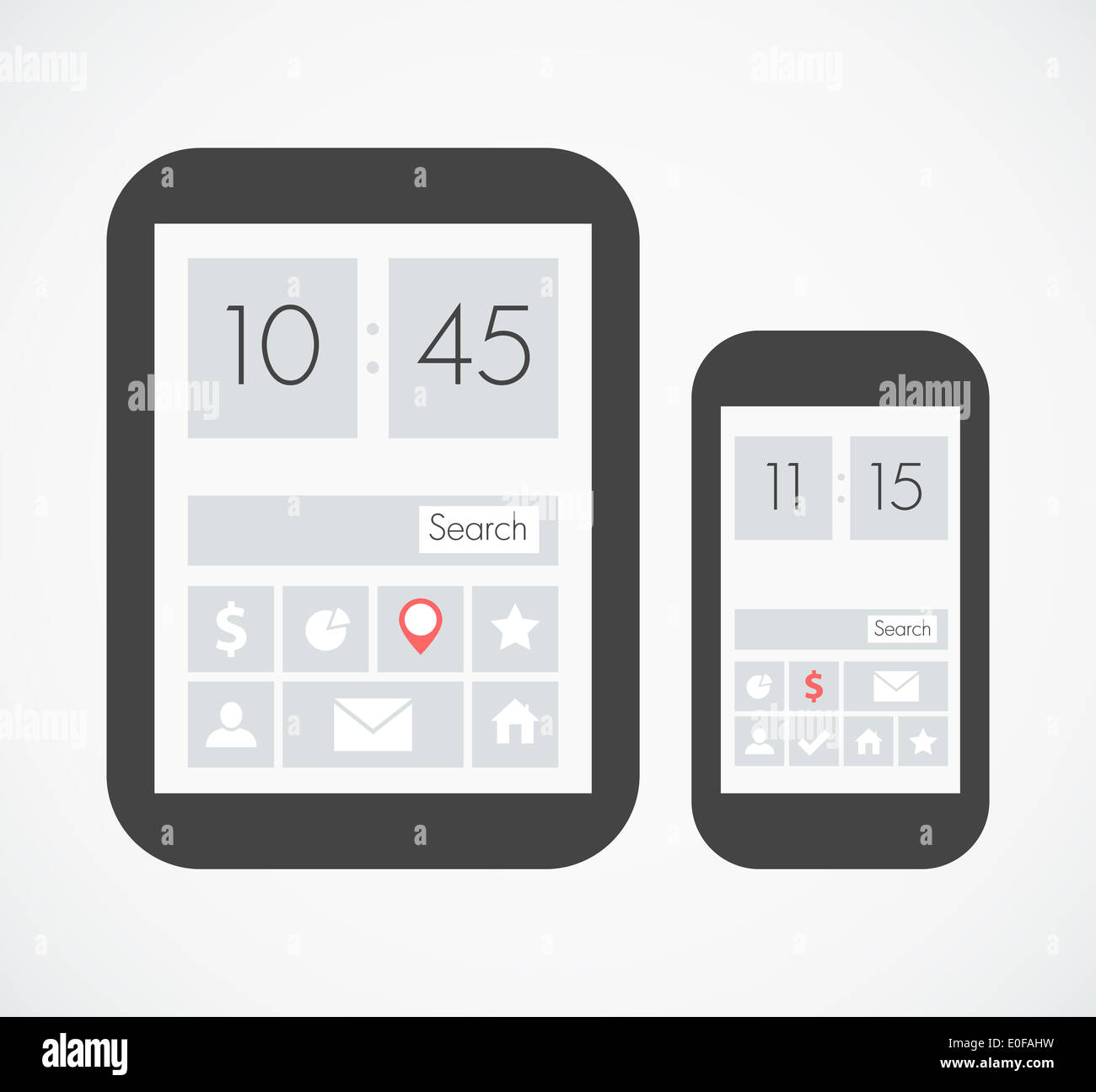 Design of interface Stock Photo - Alamy