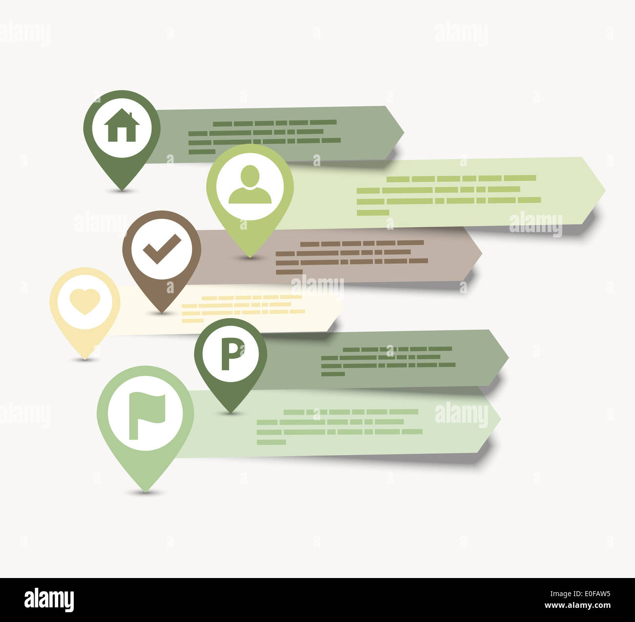 Design template. Navigation set Stock Photo - Alamy