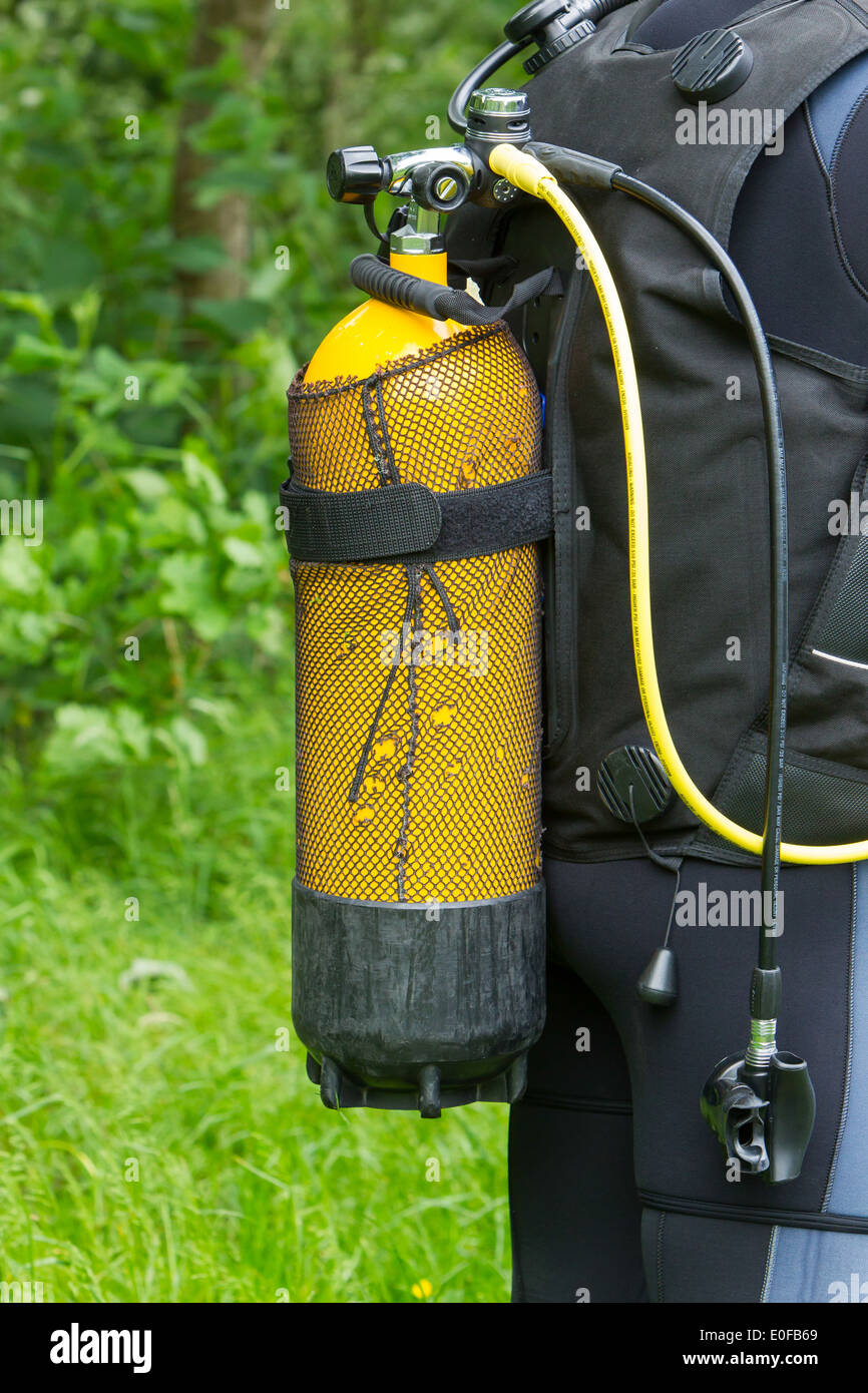 Close-up of the gear of a scuba-diver Stock Photo - Alamy