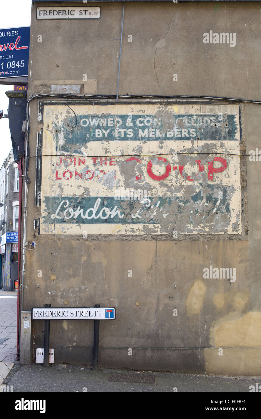 Co op poster frederic street walthamstow hi-res stock photography and ...