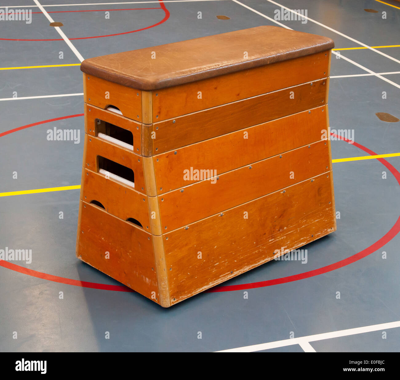 Very old wooden equipment in a school gym, Holland Stock Photo - Alamy