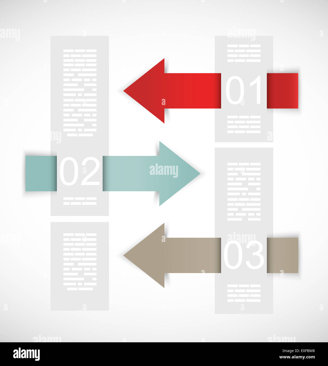 Simple infographic template arrows hi-res stock photography and images ...