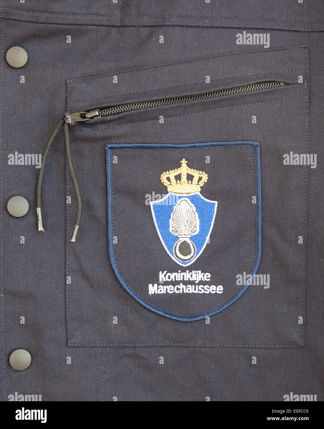 Clothing of the dutch military police, close-up Stock Photo - Alamy