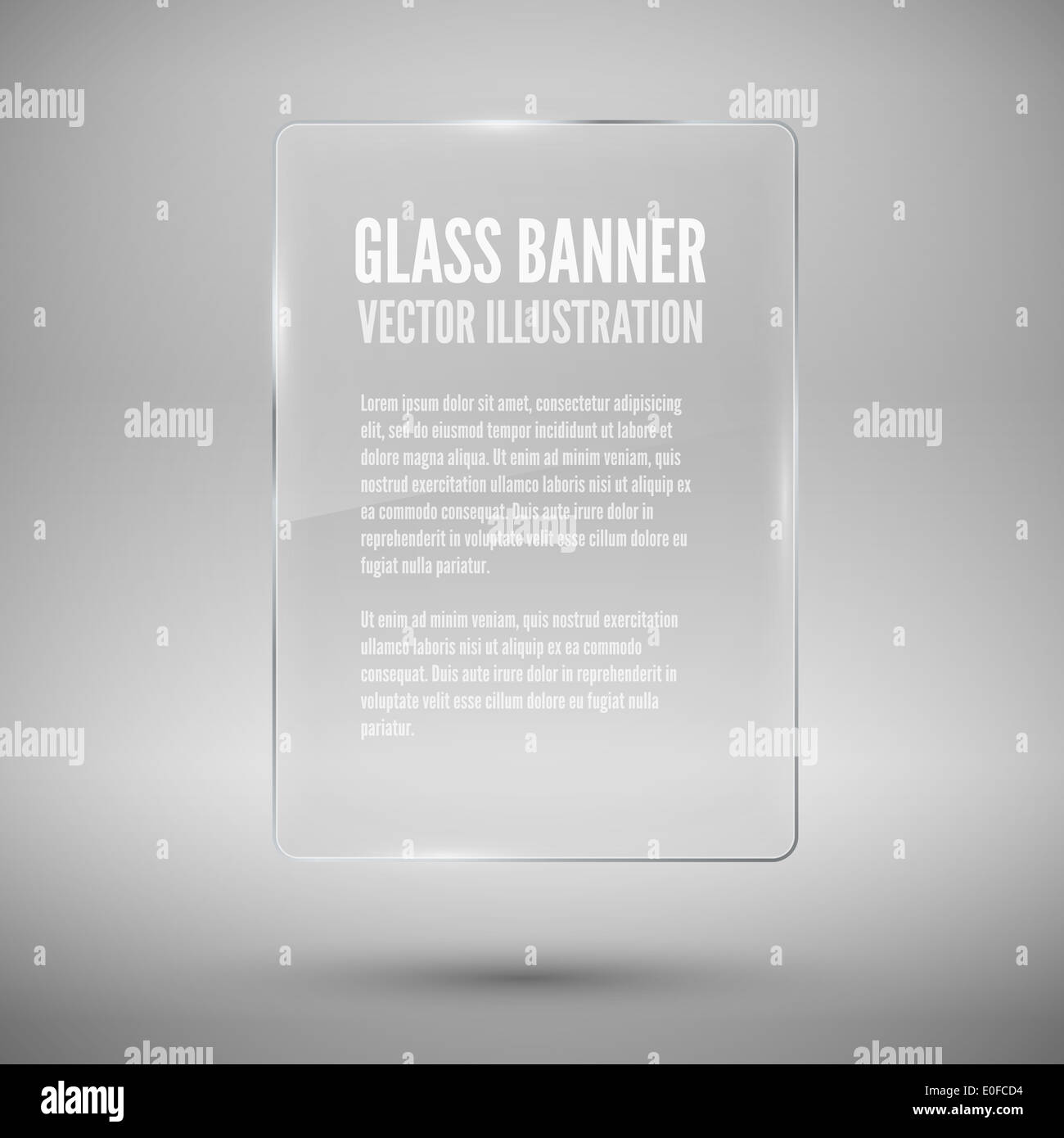Glass framework. Vector illustration Stock Photo - Alamy