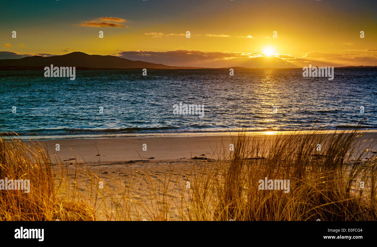 Dawn on the island of Berneray, Outer Hebrides Stock Photo - Alamy