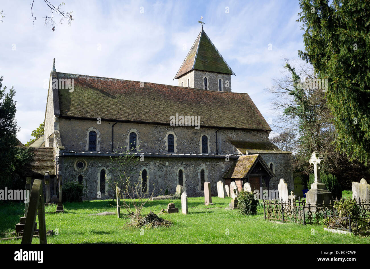 Davington Church at Faversham, Kent Stock Photo - Alamy