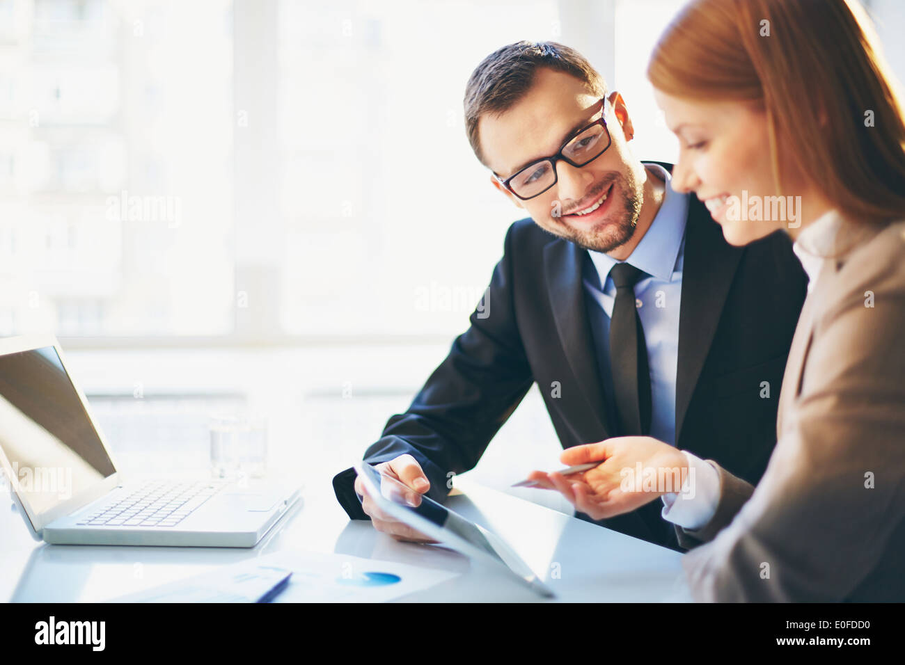 Two man discussing ideas using hi-res stock photography and images - Alamy