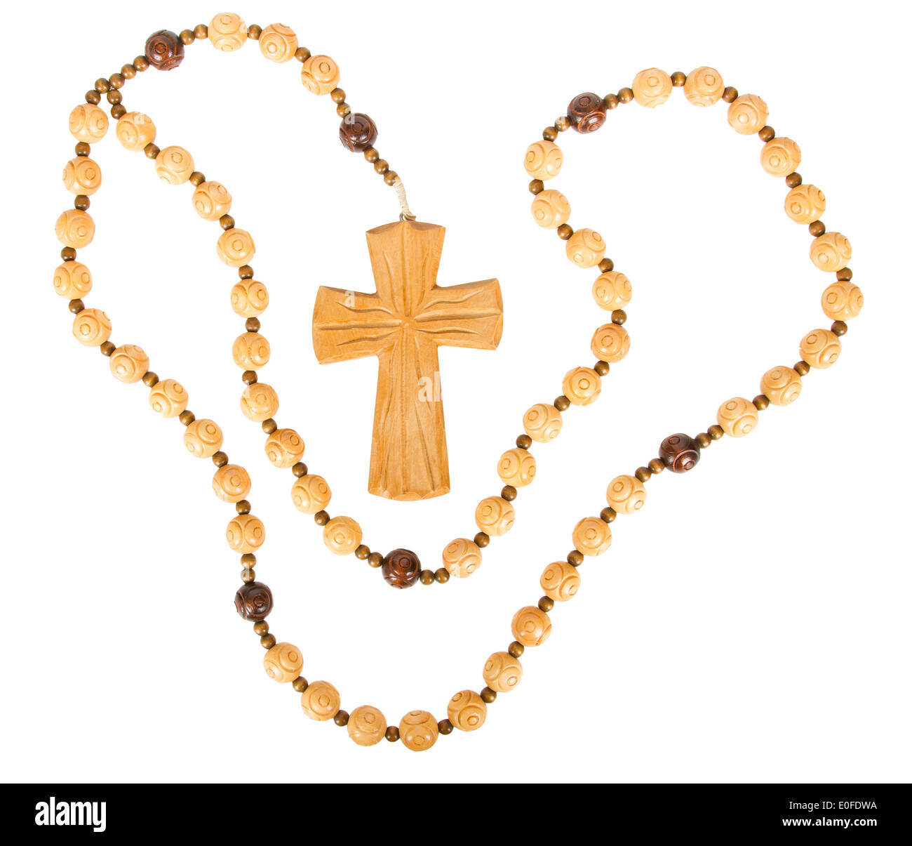 Christian cross chain, isolated on a white background Stock Photo - Alamy