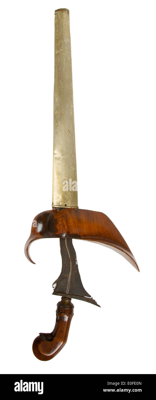 Antique typical Indonesian kris knife, isolated on white Stock Photo ...