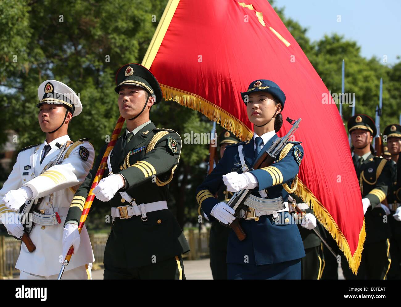 Female china honor guard hi-res stock photography and images - Alamy