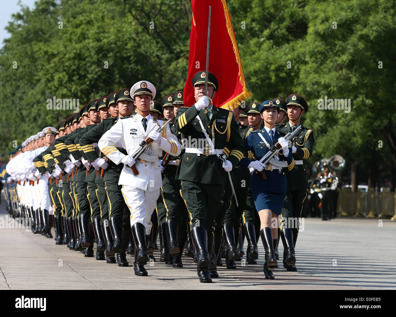 Female china honor guard hi-res stock photography and images - Alamy