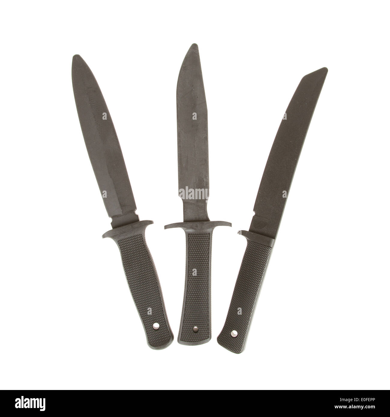 Rubber training knife isolated on a white background Stock Photo - Alamy
