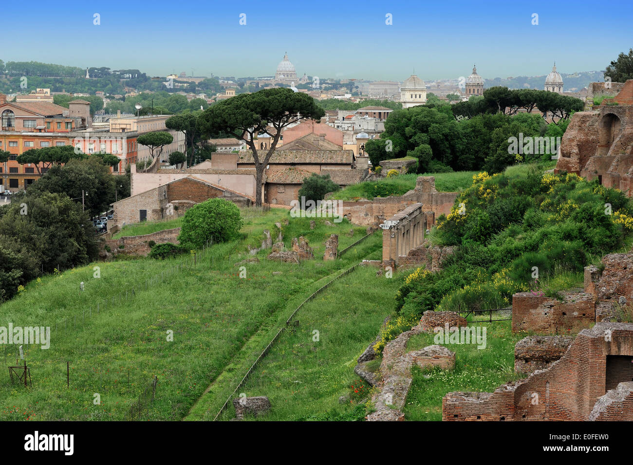 City view from palatine hill hi-res stock photography and images - Alamy