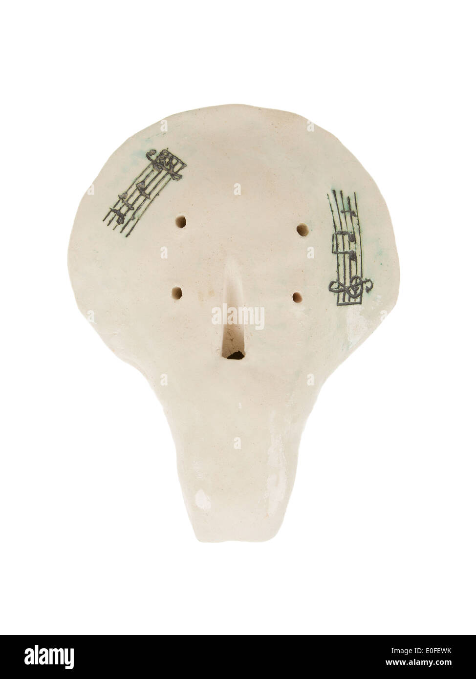 Unique flute isolated on a white background Stock Photo - Alamy