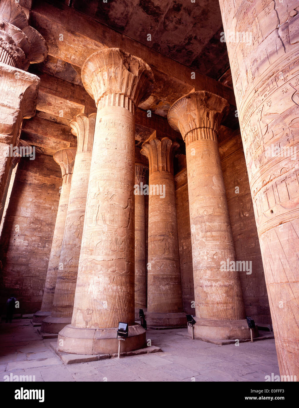 The Hypostyle Hall Temple of Horus Edfu Egypt Stock Photo - Alamy