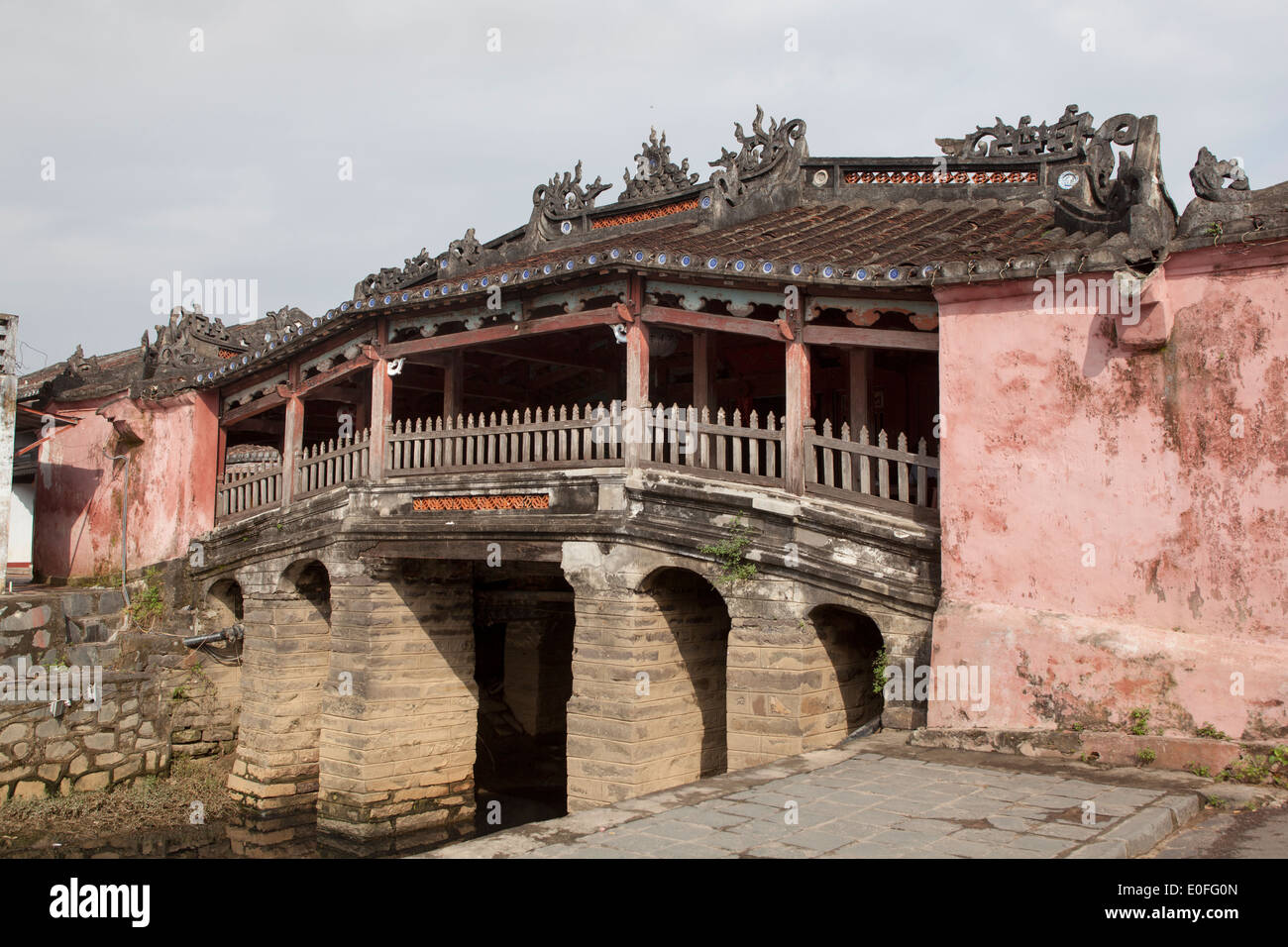 Chua Cau Temple Bridge (Japanese Covered Bridge) Hoi An Vietnam Stock ...