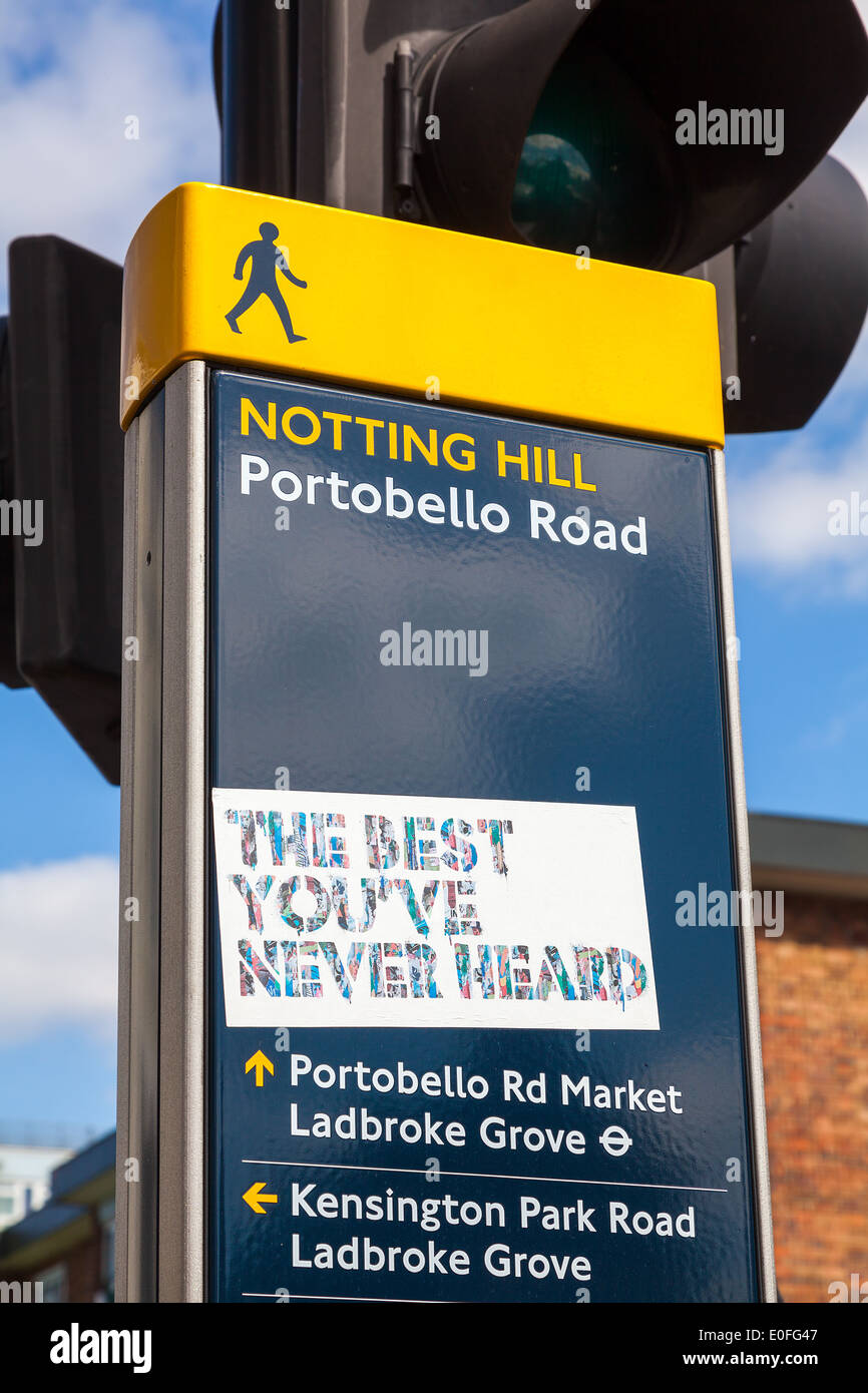 Notting hill street sign hi-res stock photography and images - Alamy