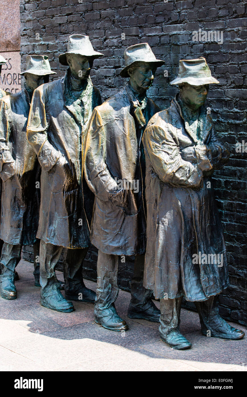 Washington DC USA Franklin Delano Roosevelt Memorial The Bread Line by ...
