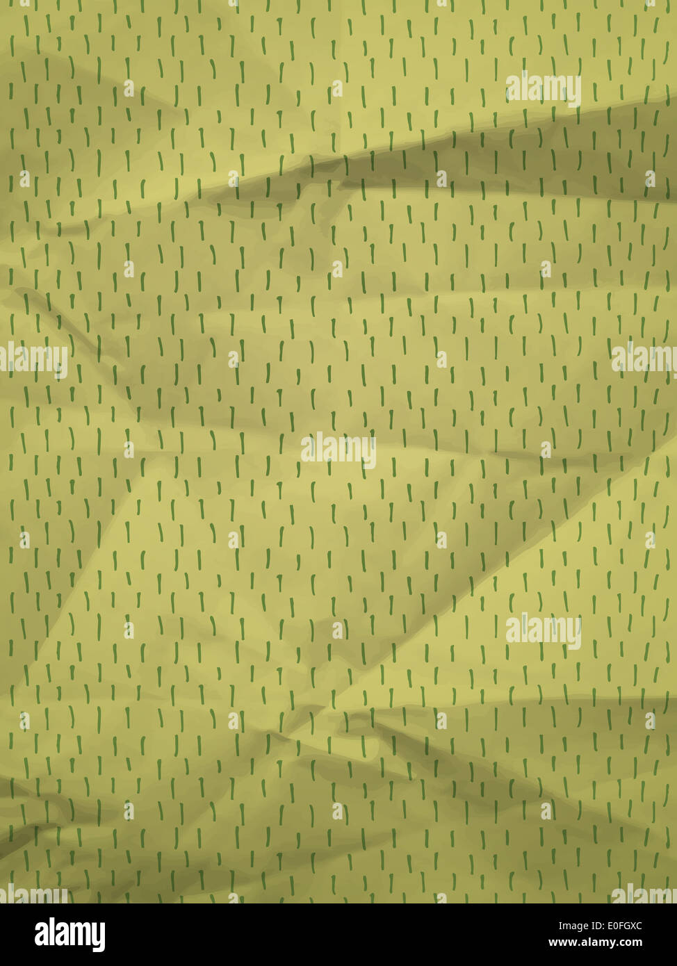 Vintage green wrapping paper with dashes on crumpled paper texture ...