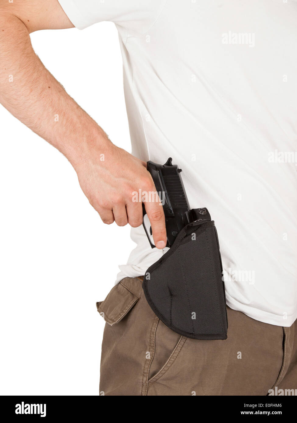 Hand on gun hi-res stock photography and images - Alamy