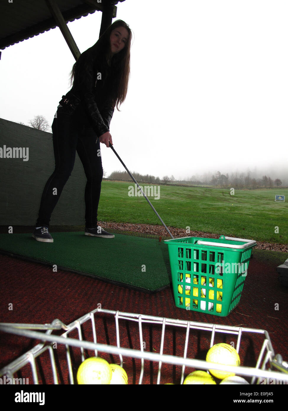 Golf practice driving range hi-res stock photography and images - Alamy
