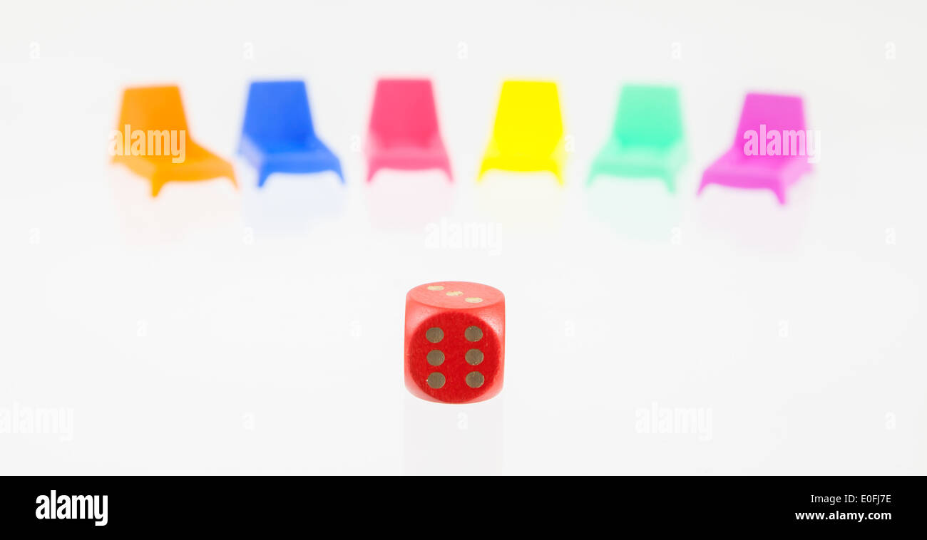 Different colored unique pawns isolated on a white background Stock ...