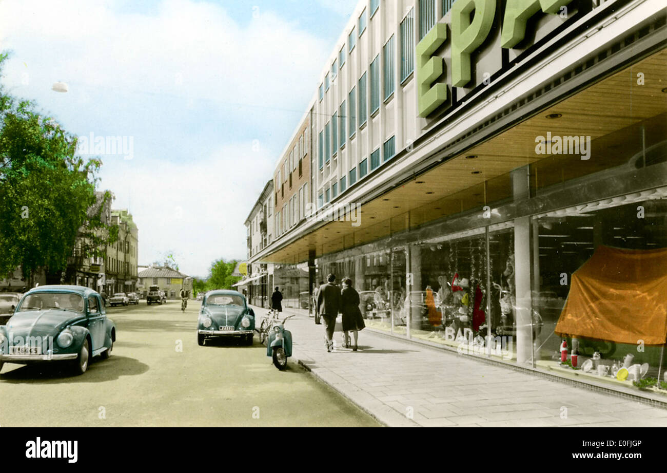 Kungsgatan (King street) in Avesta, Dalarna, Sweden Stock Photo - Alamy