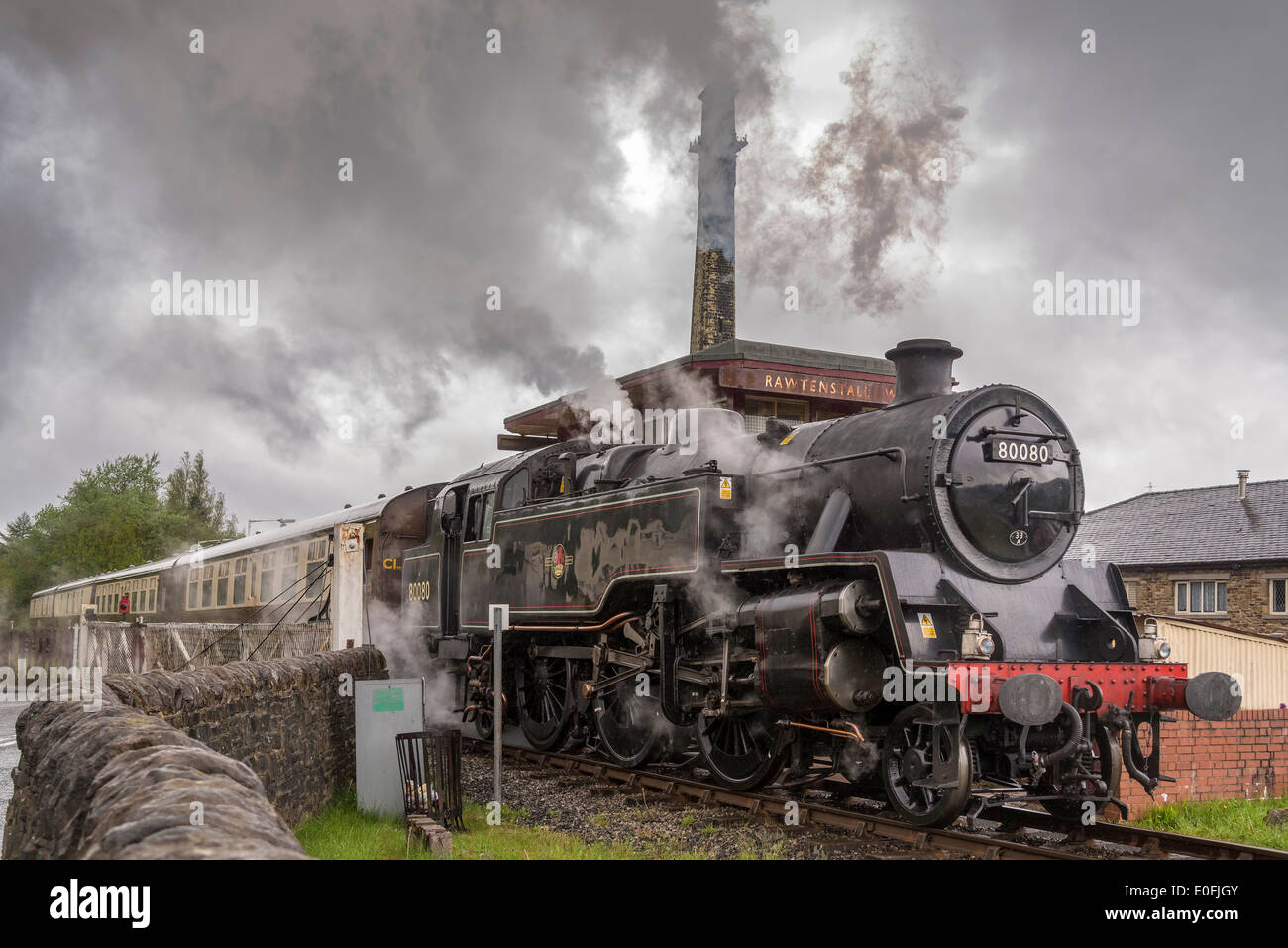 Princess Elizabeth class tank engine no. 80080 on the East Lancashire ...
