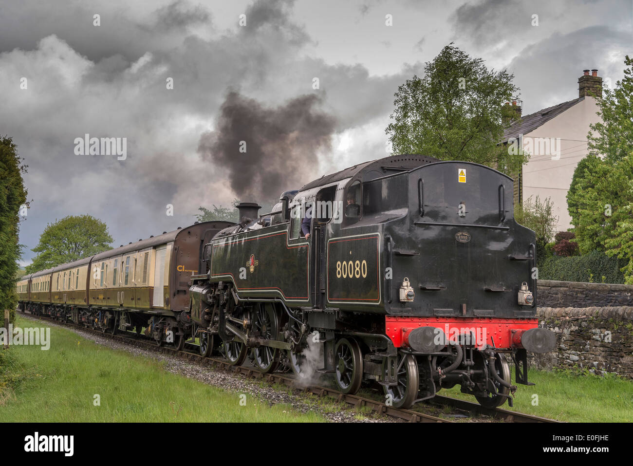 Princess Elizabeth class tank engine no. 80080 on the East Lancashire ...