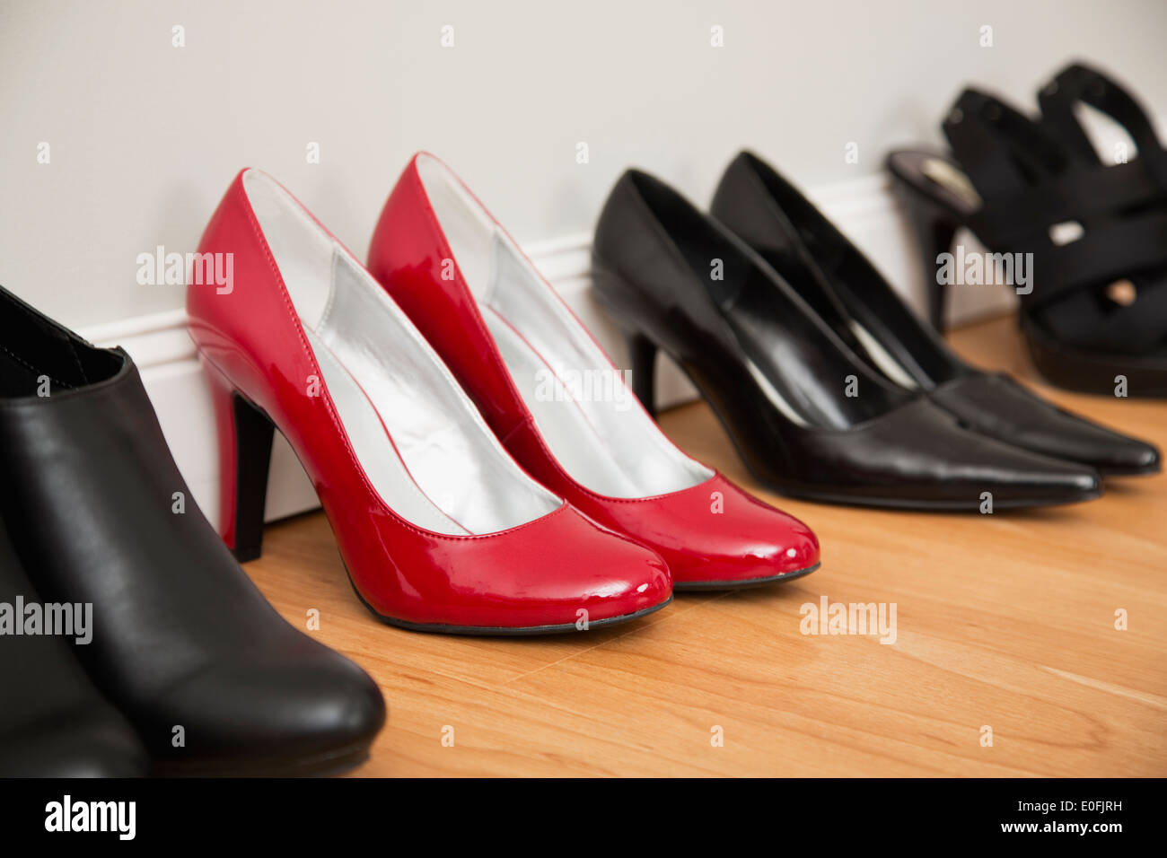 Close-up of woman's shoes Stock Photo - Alamy