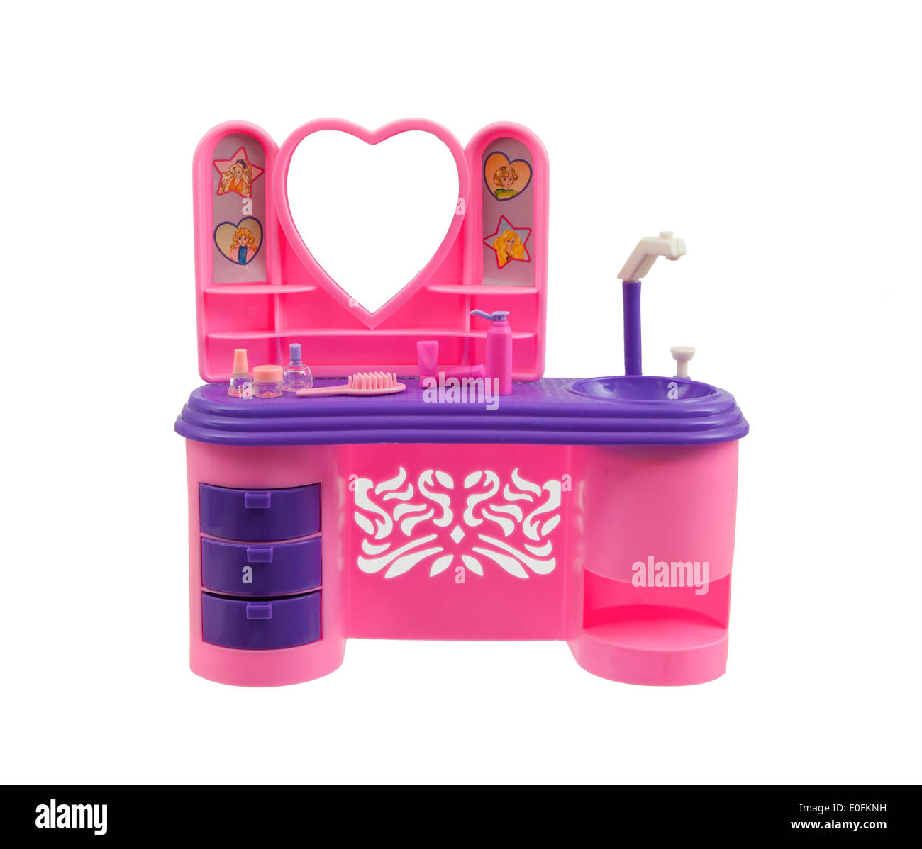 Modern white countertop sink Cut Out Stock Images & Pictures - Alamy