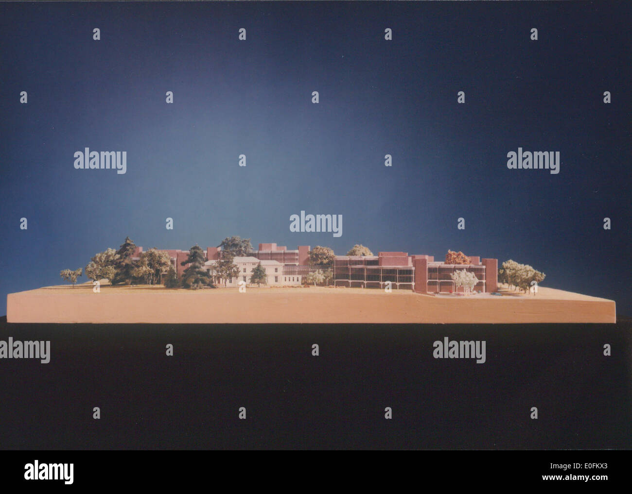 A model showcasing the design of the Interdisciplinary Building and ...