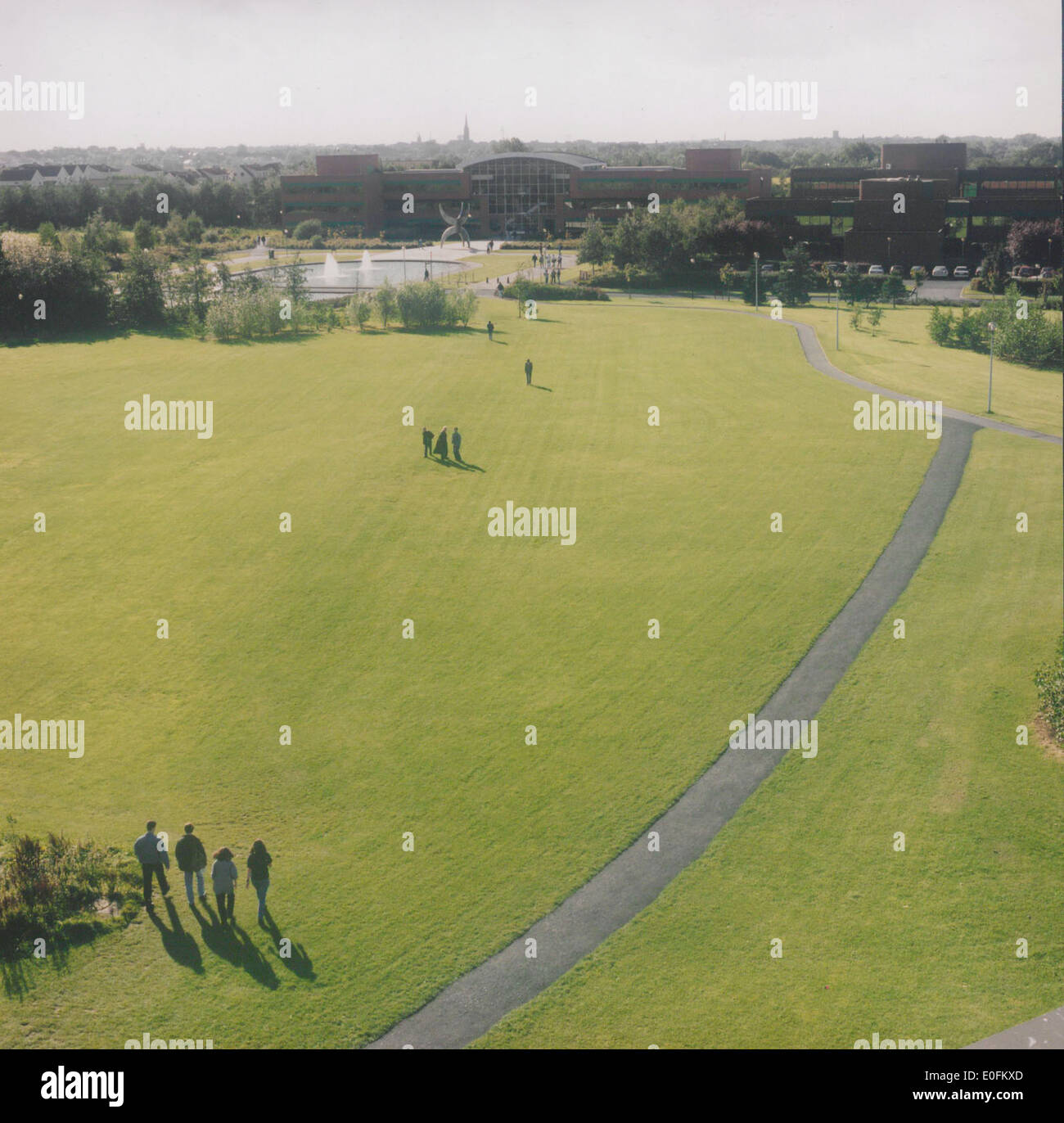 This photograph shows an elevated view of the University of Louisiana ...