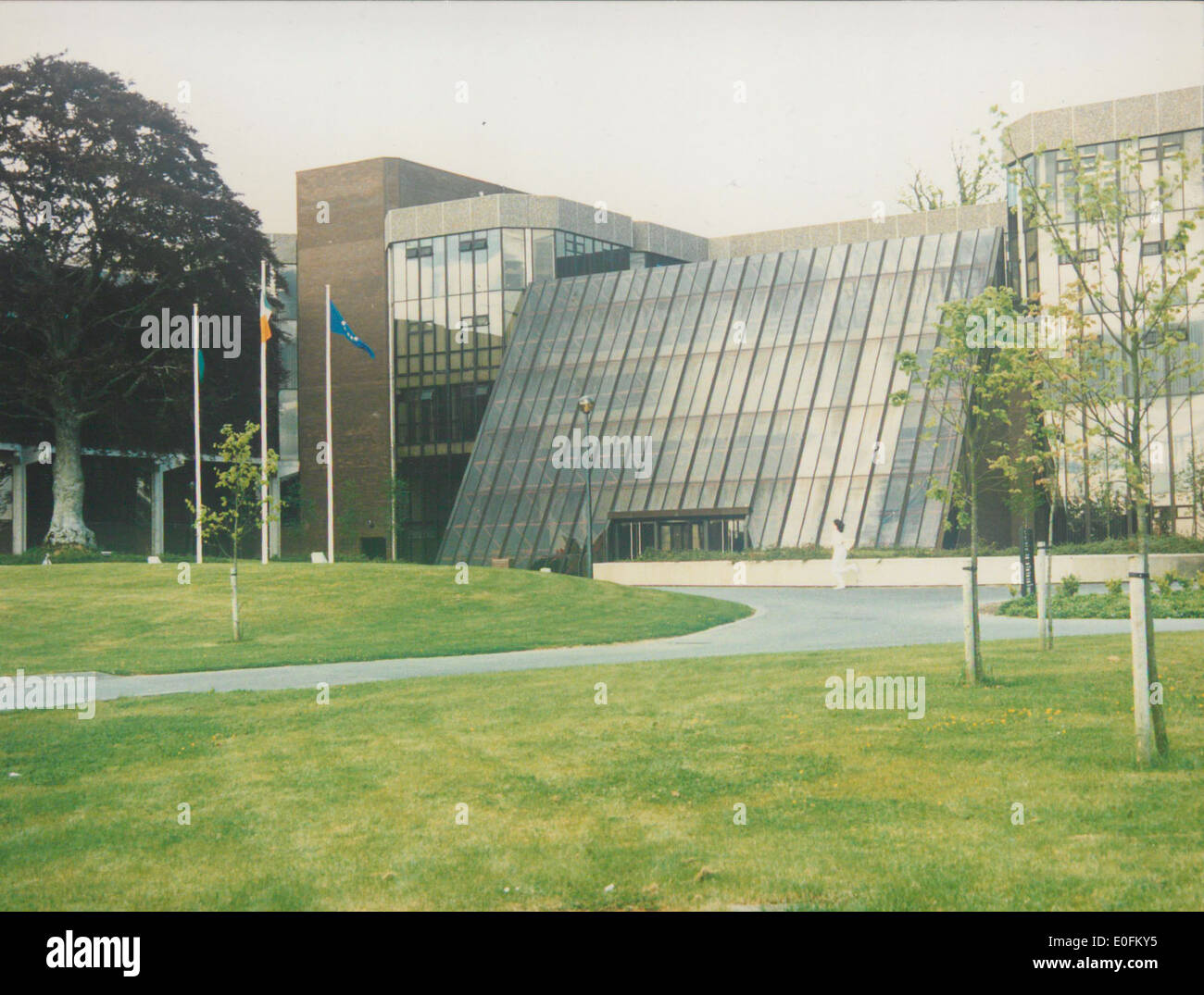 This image captures the front reception of the main building from the ...