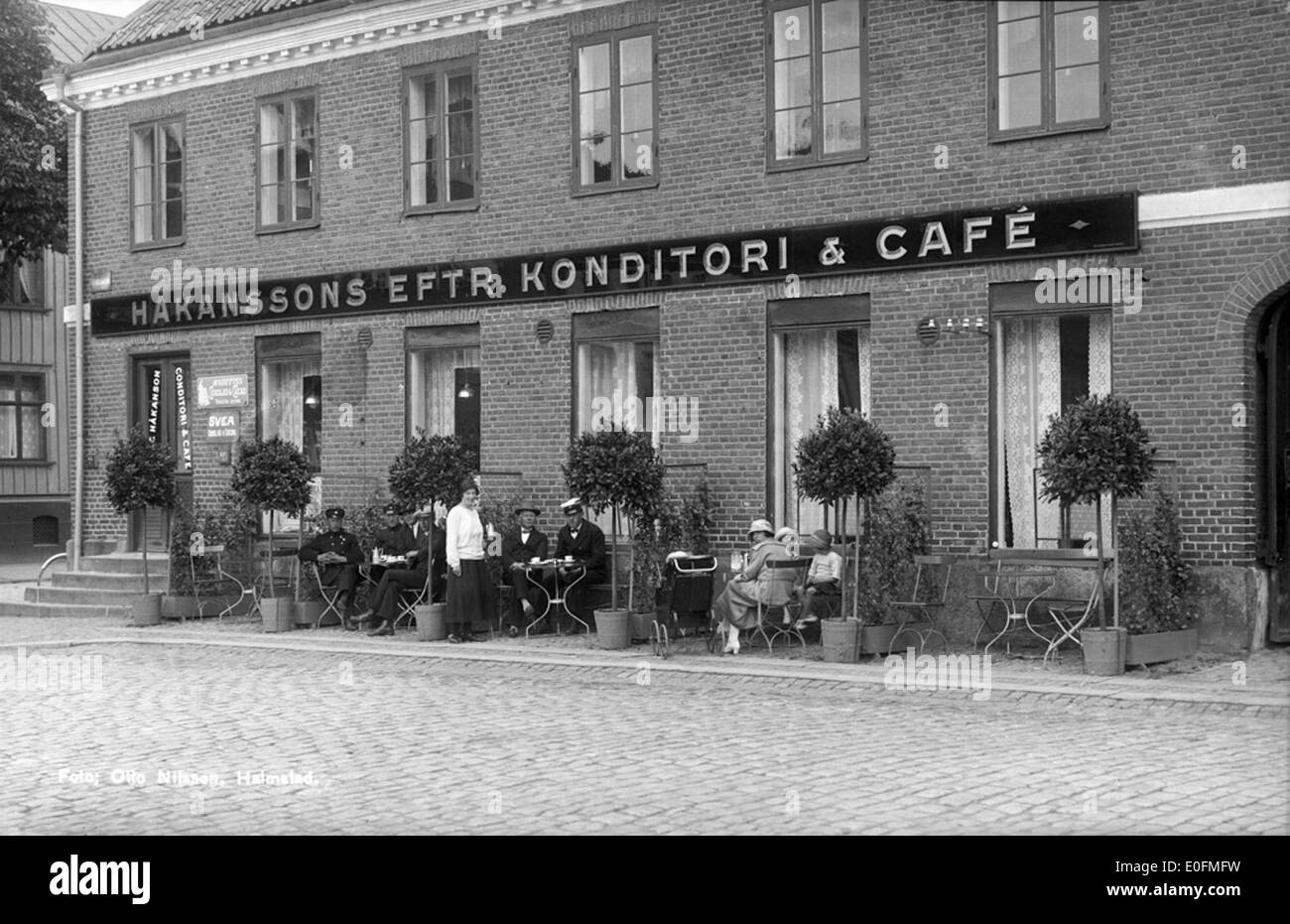 Cake shop and café in Halmstad, Halland, Sweden Stock Photo - Alamy