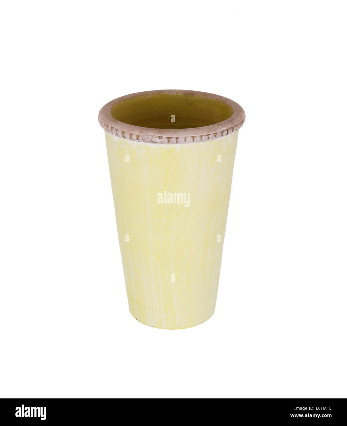 Simple green vase, isolated on a white background Stock Photo - Alamy