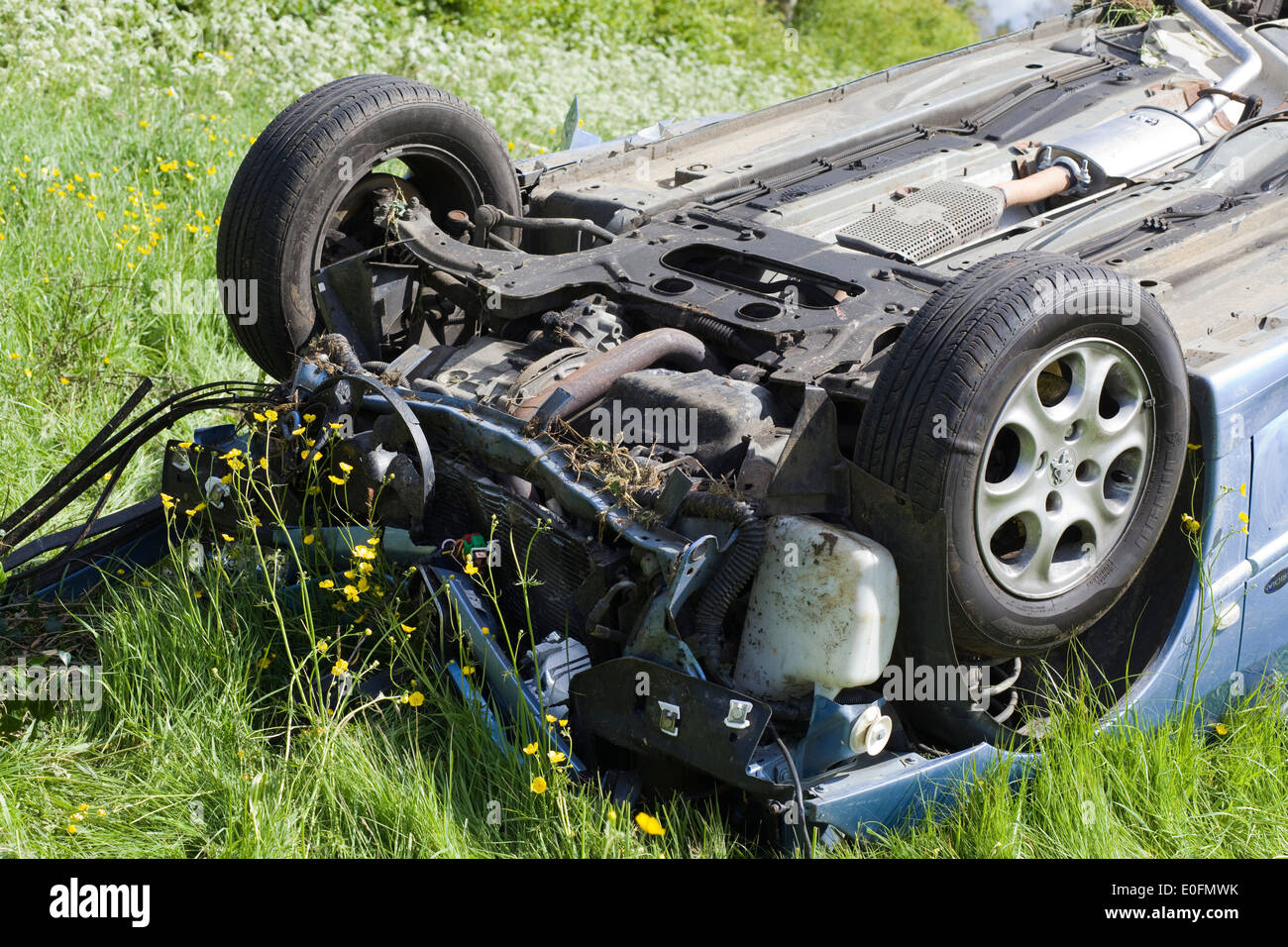 Car accident rollover crash on hi-res stock photography and images - Alamy