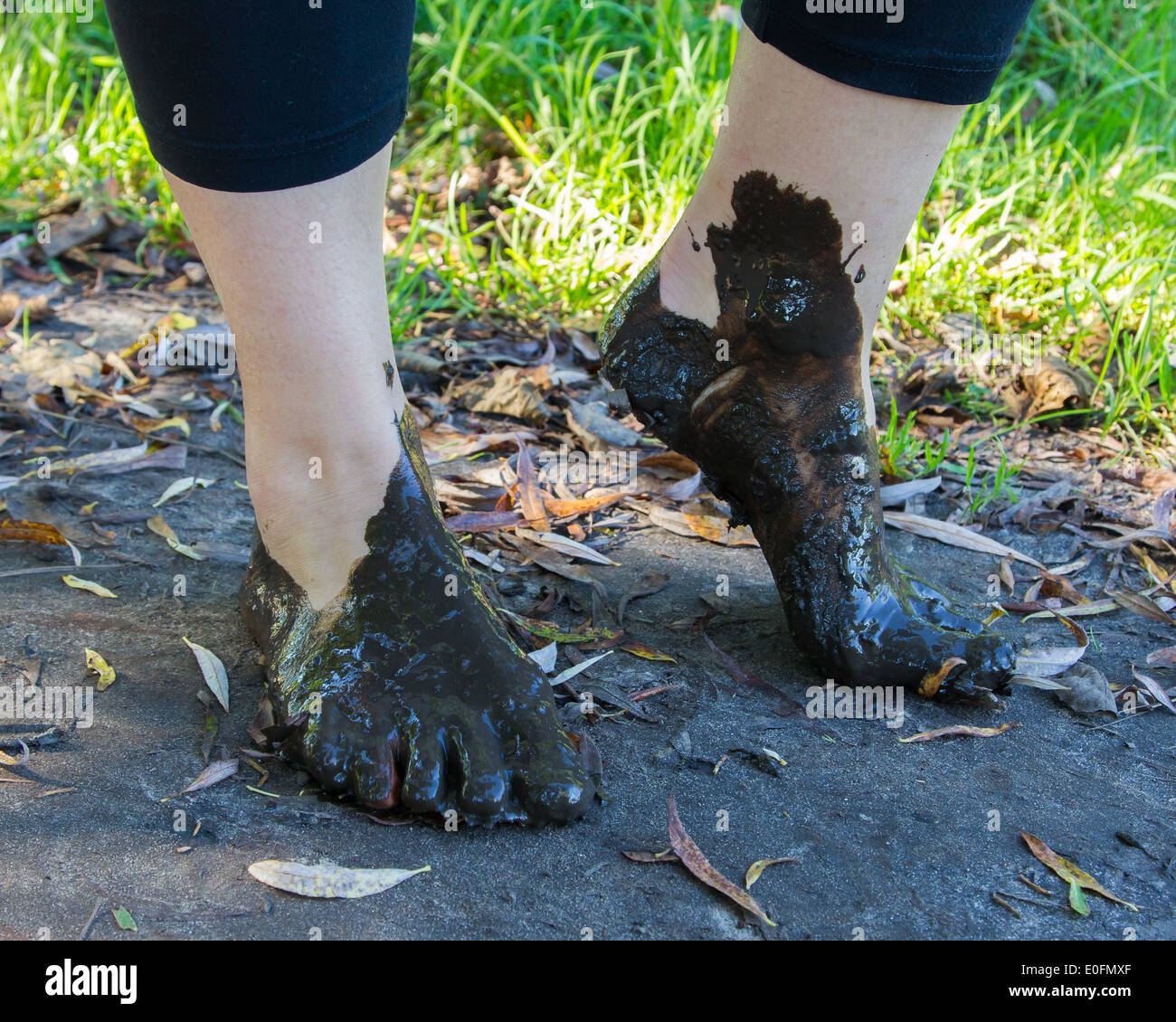 Feet in mud close up hi-res stock photography and images - Alamy