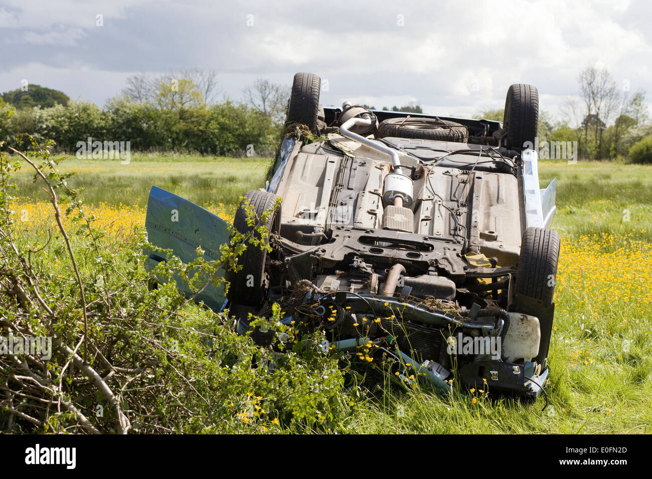 Car accident rollover crash on hi-res stock photography and images - Alamy
