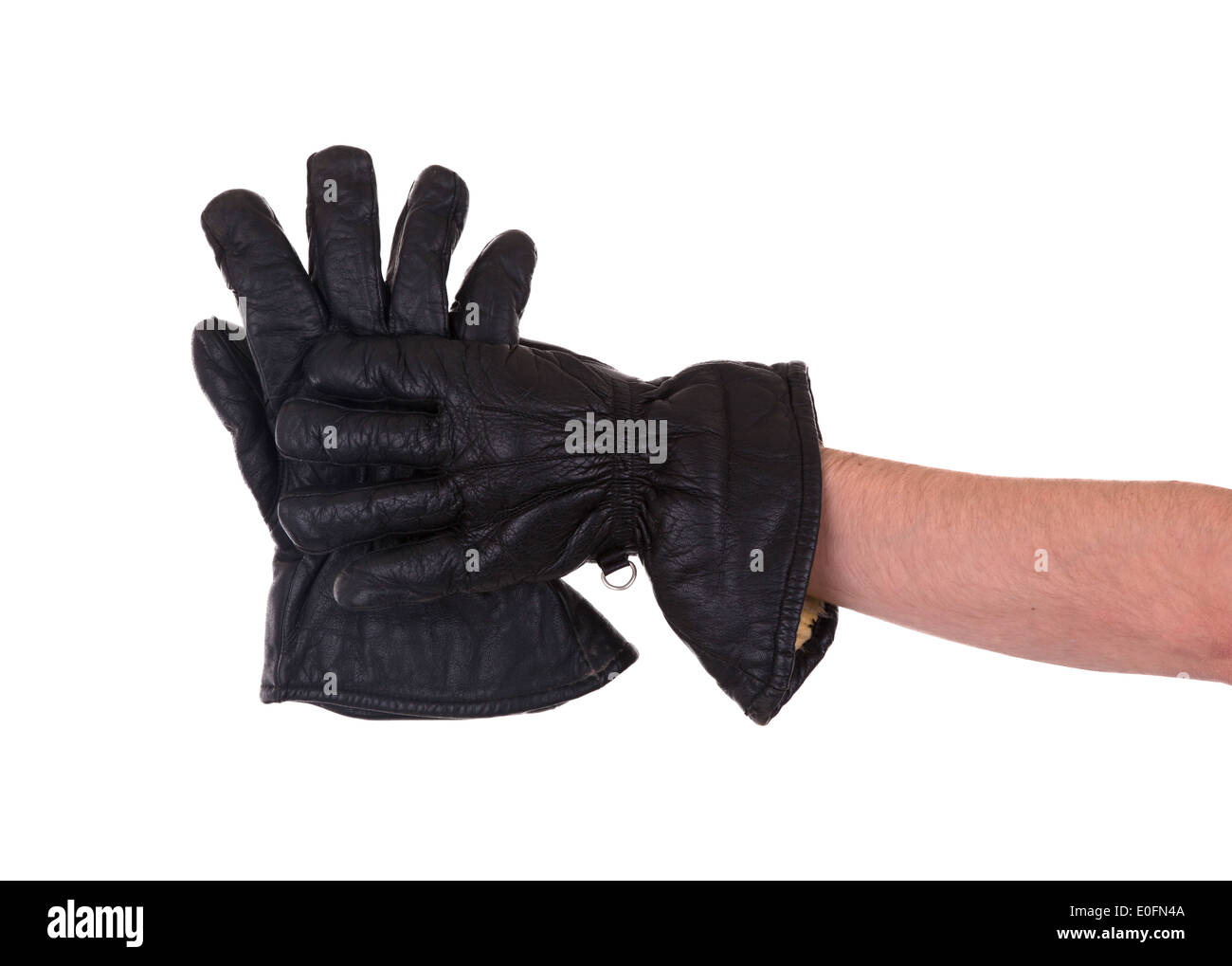 Hand in warm glove Cut Out Stock Images & Pictures - Alamy