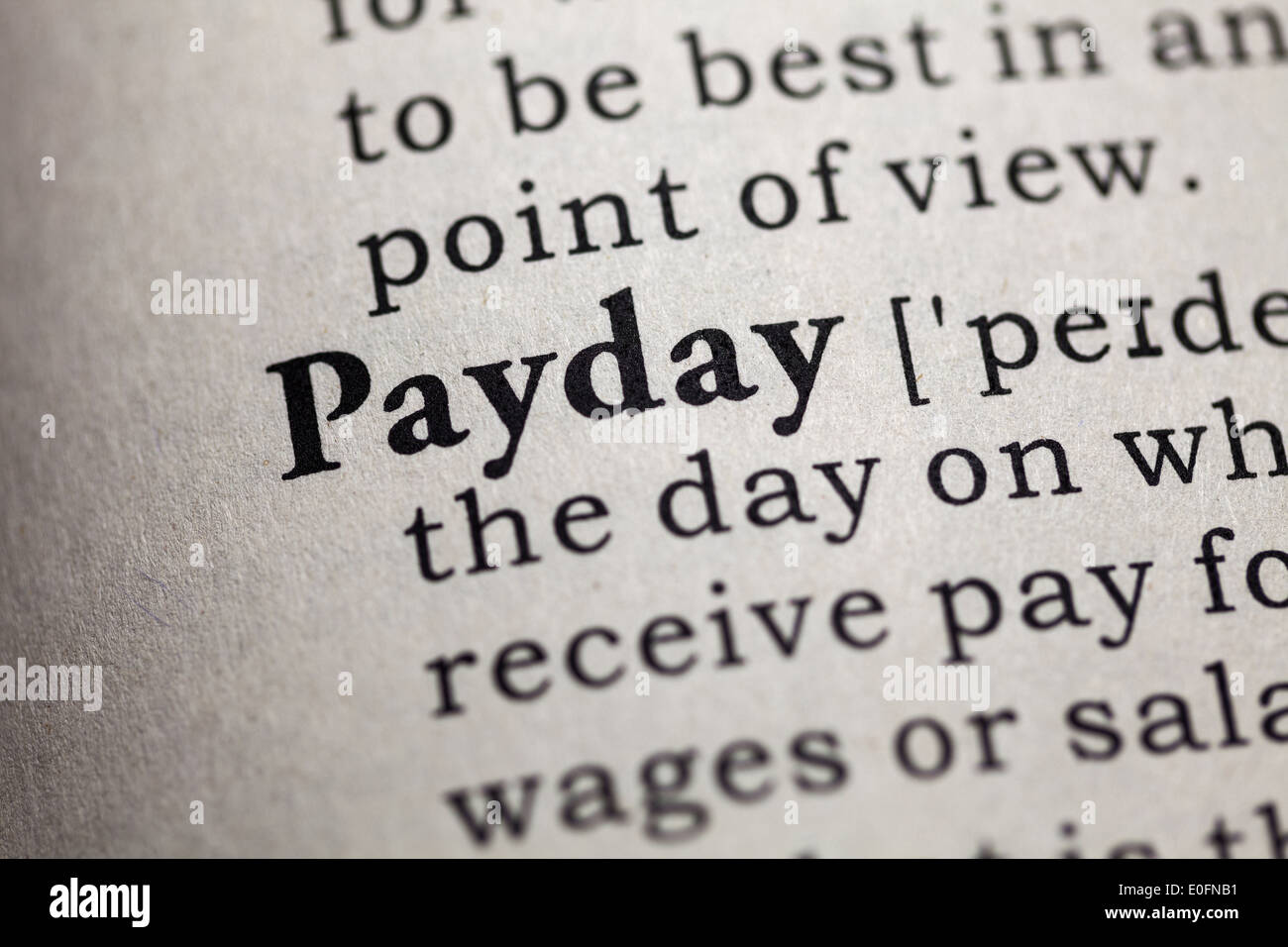 Payday hi-res stock photography and images - Alamy