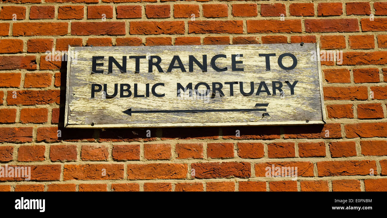 Morgue sign hi-res stock photography and images - Alamy