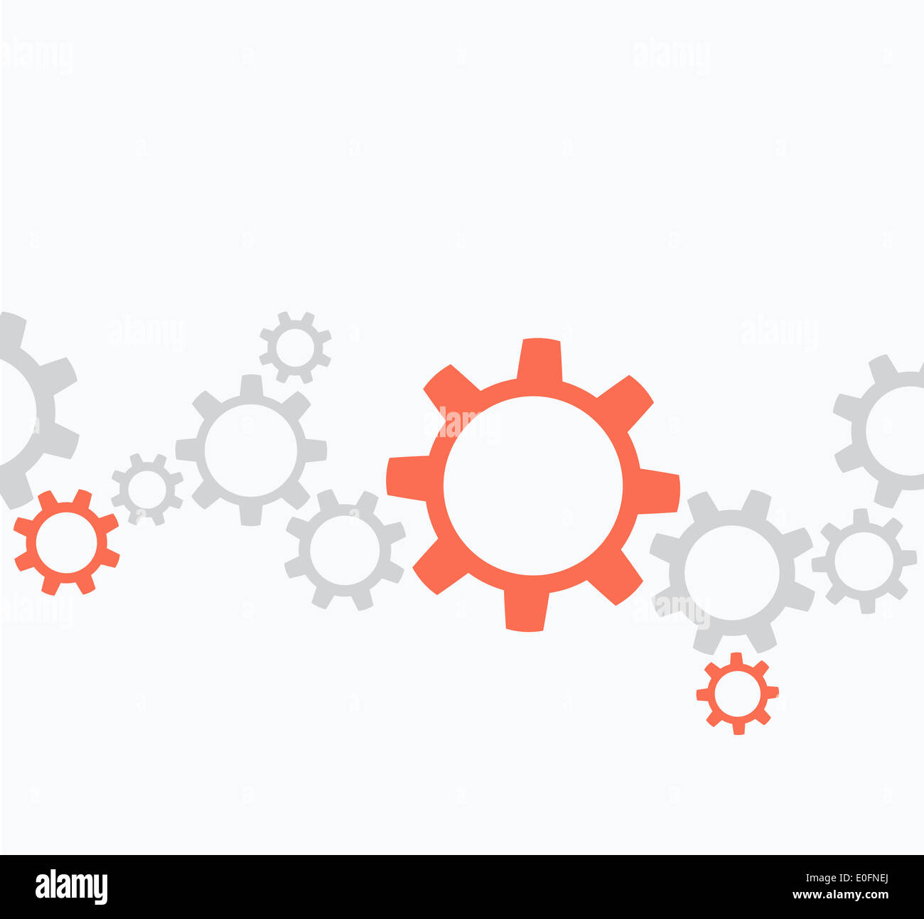 Drawing gear wheel engine teamwork Cut Out Stock Images & Pictures - Alamy