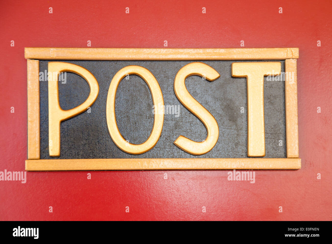 post letter for old style for mail Stock Photo - Alamy