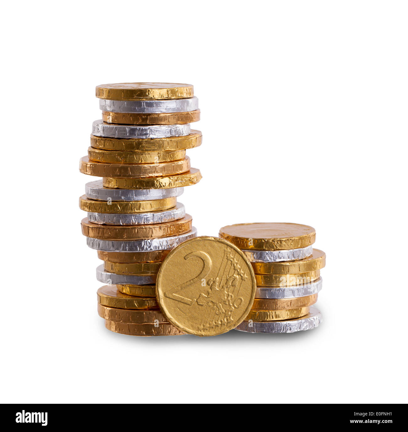 Wrapped chocolate coin hi-res stock photography and images - Alamy