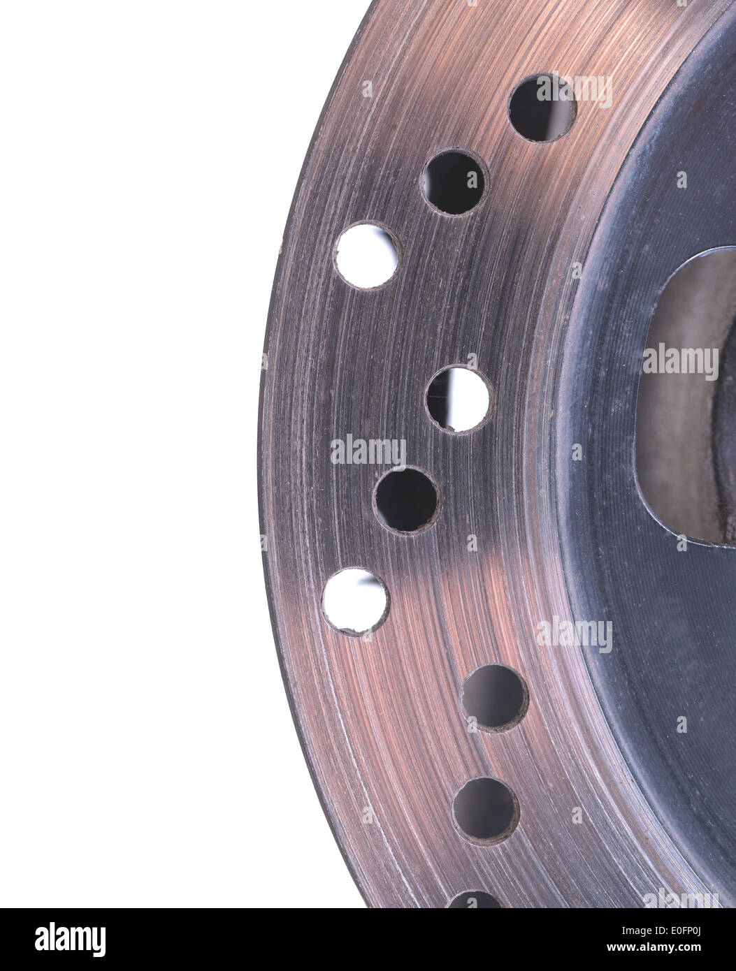 Single disc brake rotor of a motorcycle, used Stock Photo - Alamy