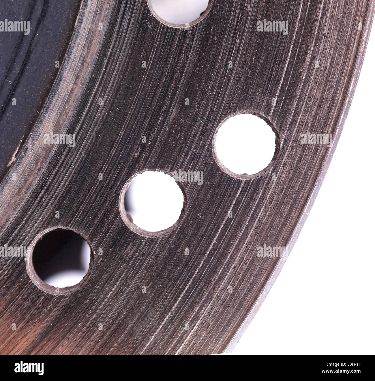 Single disc brake rotor of a motorcycle, used Stock Photo - Alamy